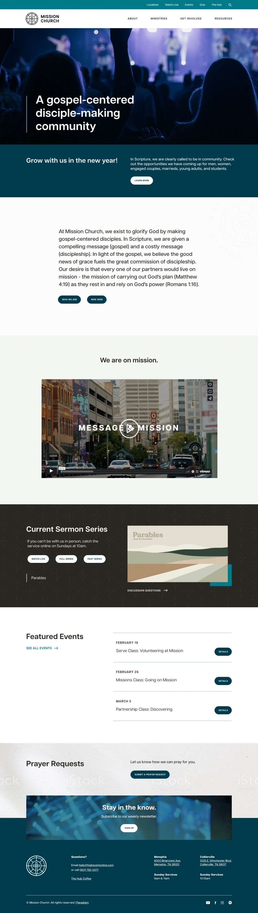 Mission Church | Paradigm Marketing & Creative